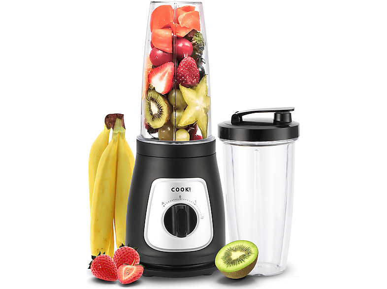 COOK-IT Smoothie Maker To Go Pro Blender Zwart | MediaMarkt