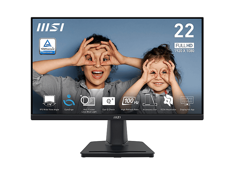 MSI PRO MP225V 22 Zoll Full-HD Monitor (4 ms Reaktionszeit | MediaMarkt