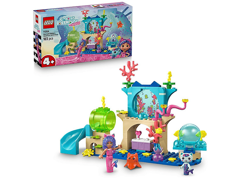LEGO Gabby's Dollhouse 11204 Zeemeermin Gabby's aquariumavontuur LEGO ...