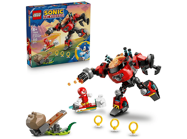 LEGO Sonic 77005 Knuckles vs. Dr. Eggman Egg Crusher mecha LEGO-bouwset ...