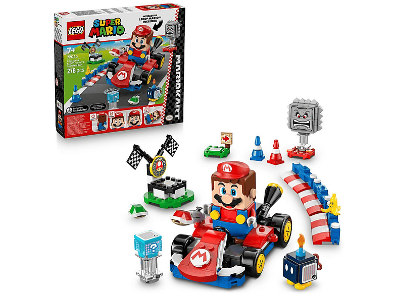 LEGO Super Mario 72043 Interactieve Mario en standaardkart LEGO-bouwset ...