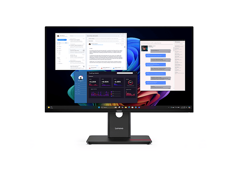 Monitor | LENOVO ThinkVision T27UD-40, 27 ", UHD 4K, 6 ms, Negro ...