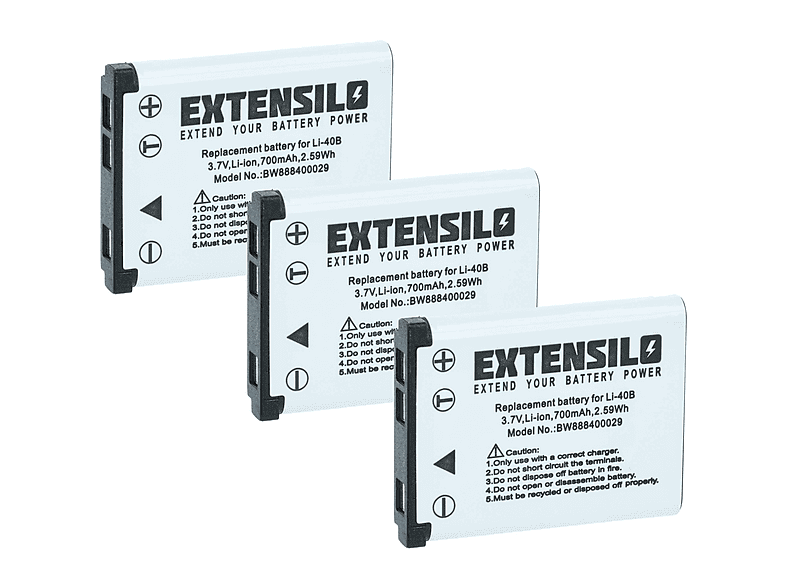 EXTENSILO 02610 Li-Ion Kamera-Akku, Li-Ion, 700 mAh | SATURN