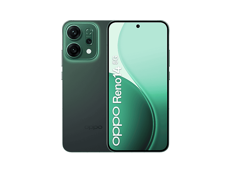 OPPO 14 5G Reno14 5G 512 GB Luminous Green Dual SIM | MediaMarkt
