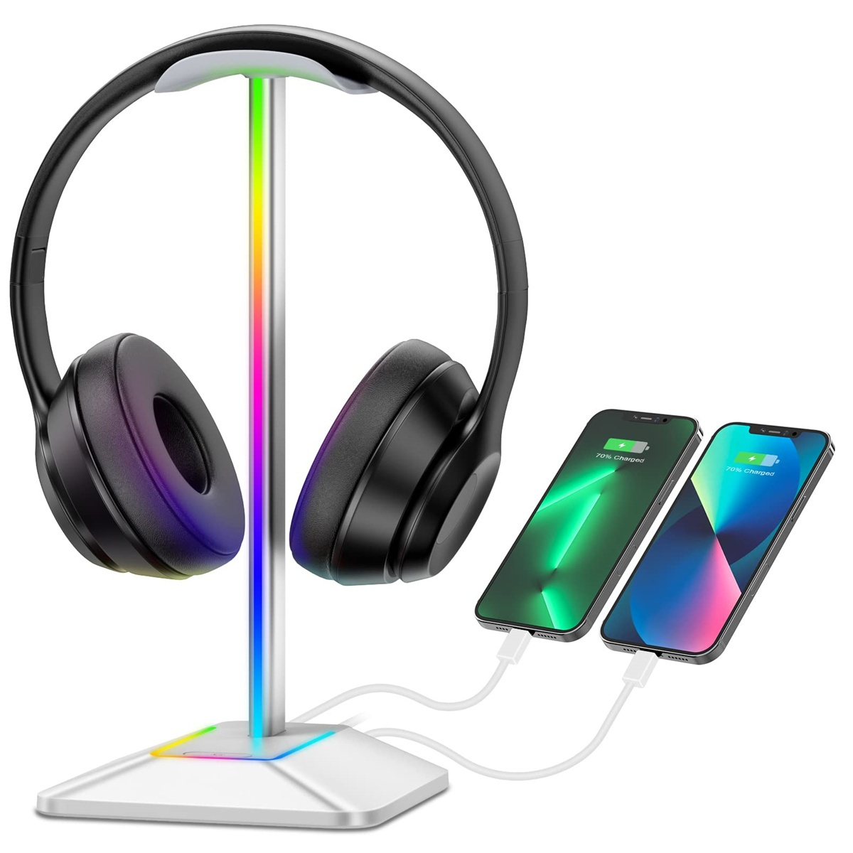 TUSERXLN RGB Alu Ständer USB Kopfhörerständer Not available | MediaMarkt