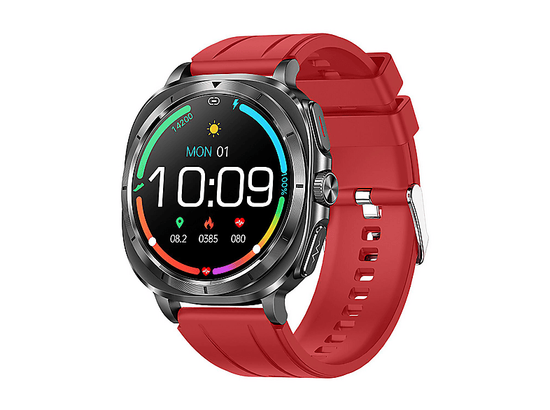 DEBUY EKG Blutzucker Körperanalyse 1.43" AMOLED Smartwatch silicone ...