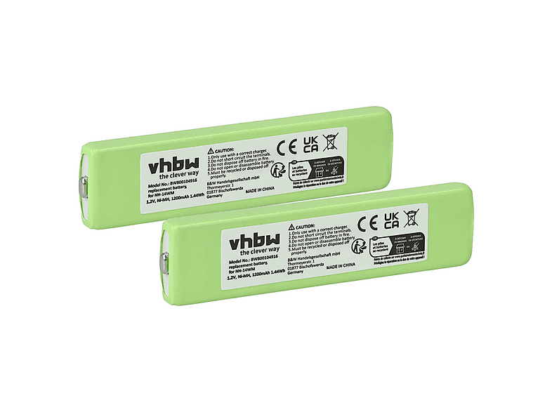 VHBW 44648 NiMH Akku, NiMH, 1200 mAh | MediaMarkt