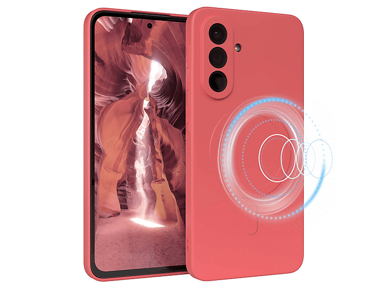 EAZY CASE TPU MagSafe Cover Matt, Backcover, Samsung, Galaxy A36, Rot ...