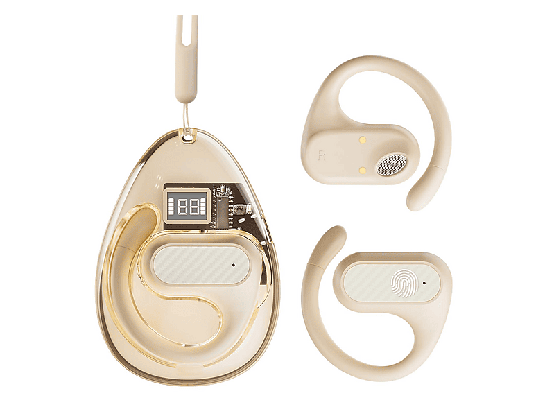 HIYORI Bluetooth KI-Übersetzung Touch-Steuerung, Open-ear Bluetooth ...