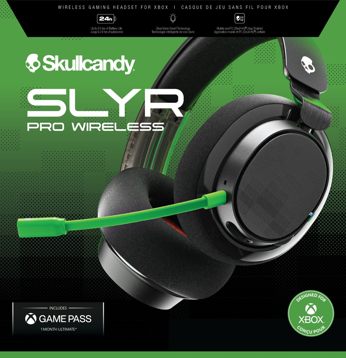 Słuchawki gamingowe SKULLCANDY SLYR Pro Wireless Czarny, Zielony ...
