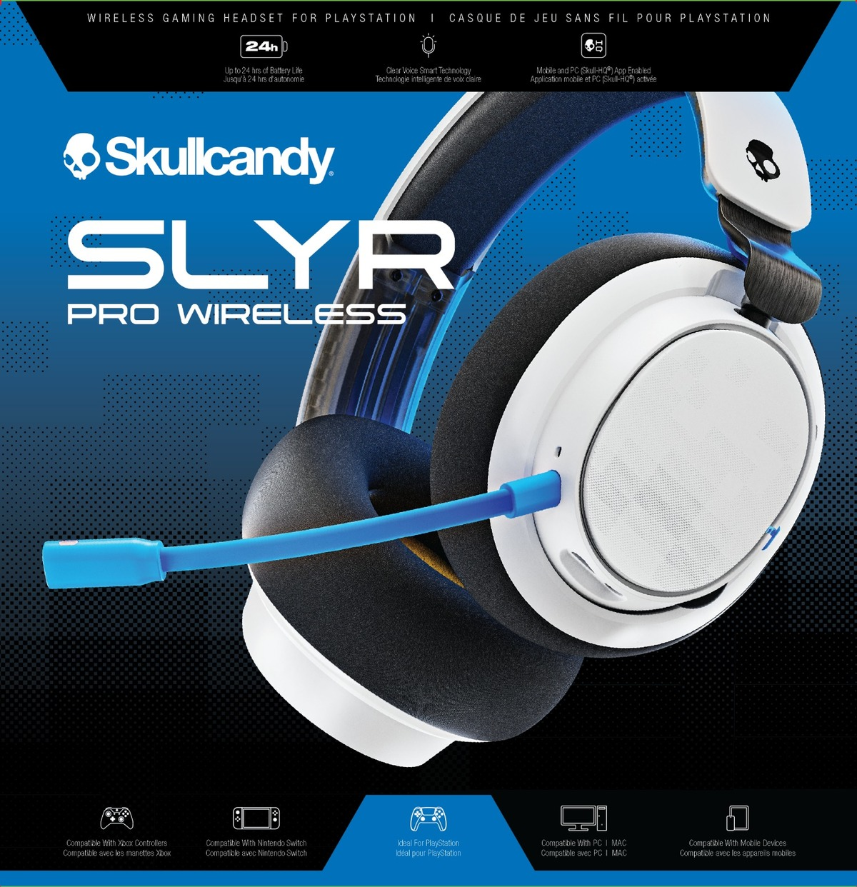 Słuchawki gamingowe SKULLCANDY SLYR Pro Wireless Czarny, Niebieski ...