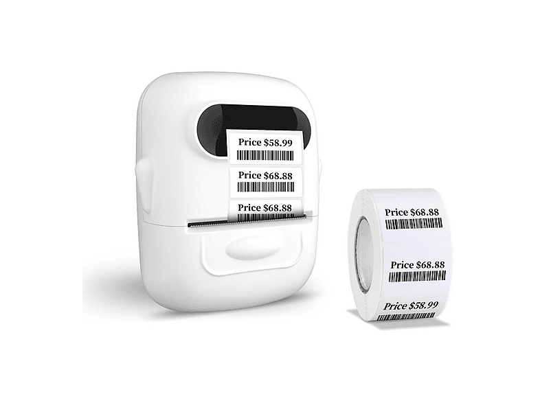 LINGDA 113 x 80 x 45 mm Etikettendrucker Weiß | MediaMarkt