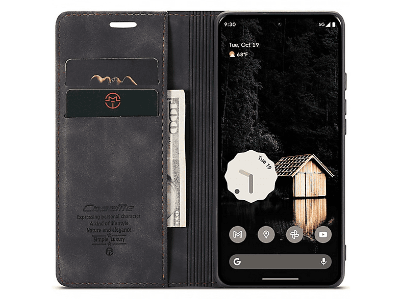 CASEME 013, Bookcover, Google, Pixel 10 Pro, Schwarz | SATURN