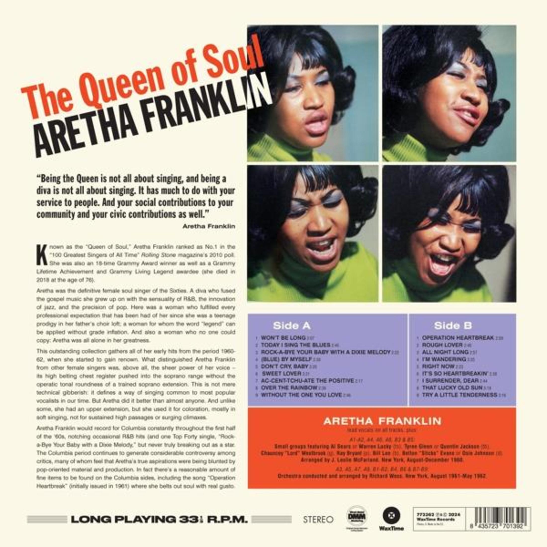 Aretha Franklin | THE QUEEN OF SOUL (LIMITED EDITION) - (Vinyl ...