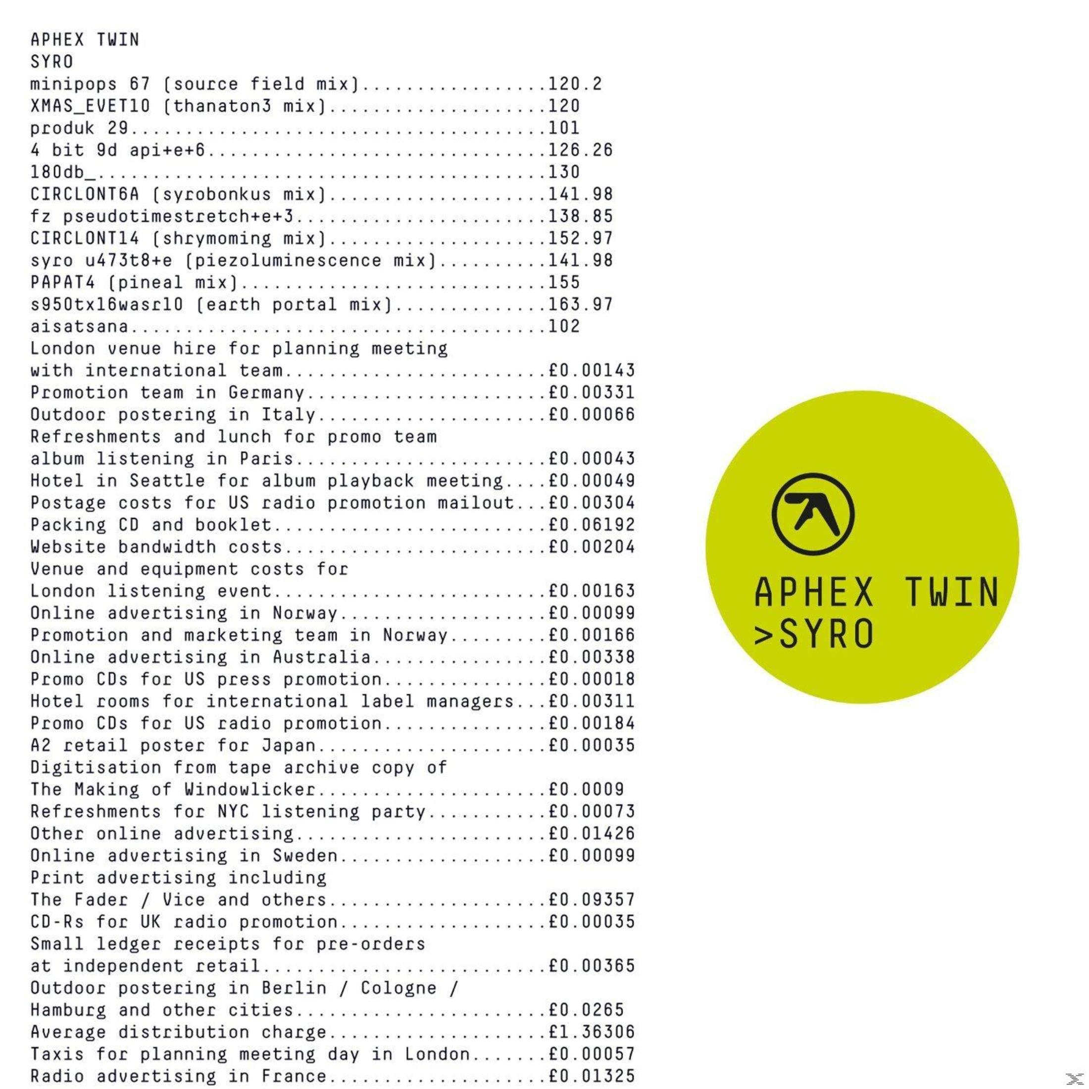 Aphex Twin | SYRO (GATEFOLD) - (Vinyl) | MediaMarkt