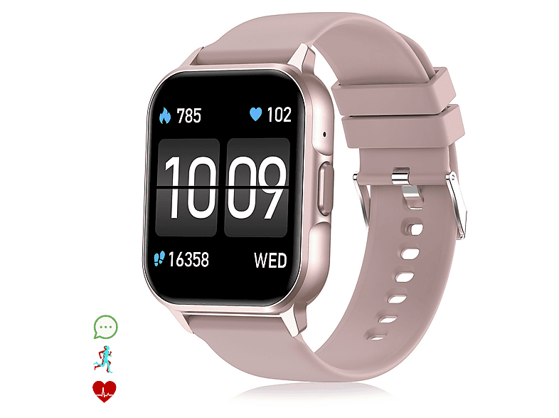 Smartwatch | DAM DMAY1950C55, Rosa | MediaMarkt