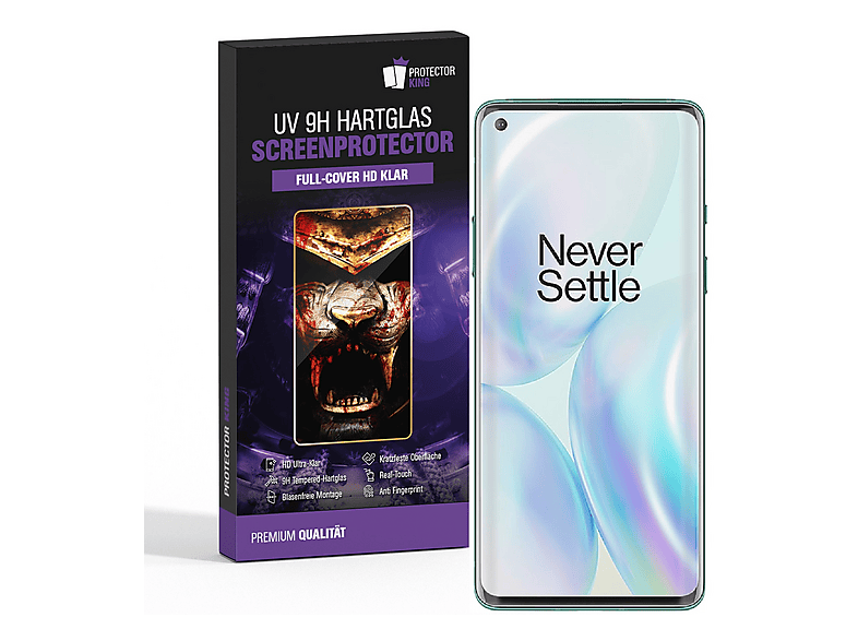 PROTECTORKING 4x tempered 9H Panzerglas HD KLAR UV-Liquid Displayschutz ...