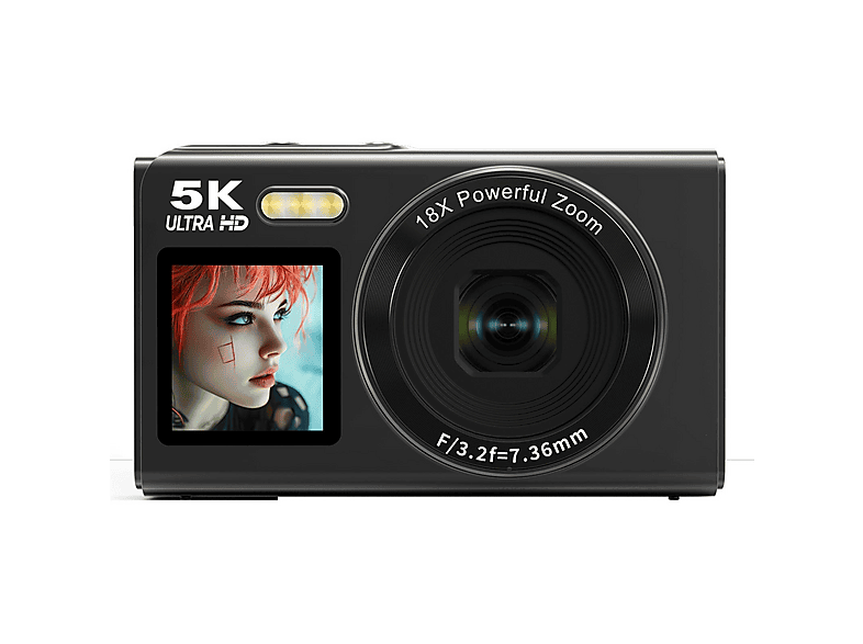 YEMASTER 5K Ultra HD 48MP mit WLAN,Dual-Screen,Autofokus Digitalkamera ...