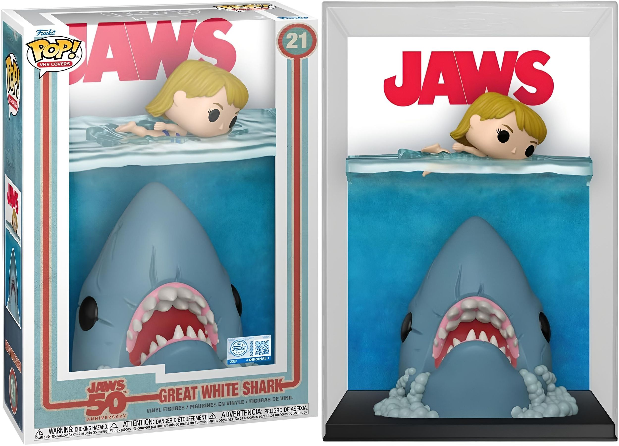 FUNKO POP | VHS Covers - Jaws 50th Anny. - Great Shark Vinyl Figur ...