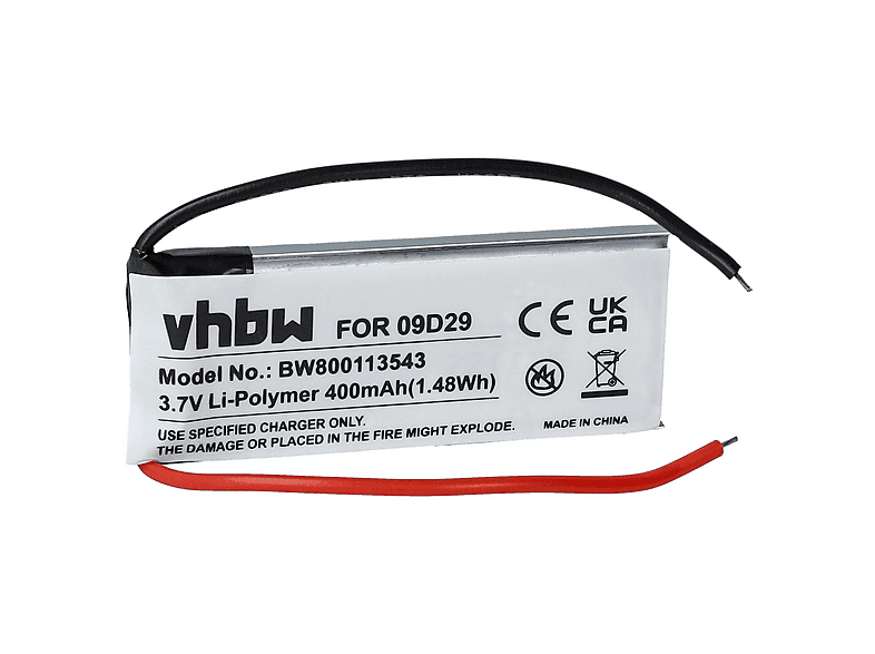 VHBW 53373 Li-Polymer Akku, Li-Polymer, 400 mAh | MediaMarkt