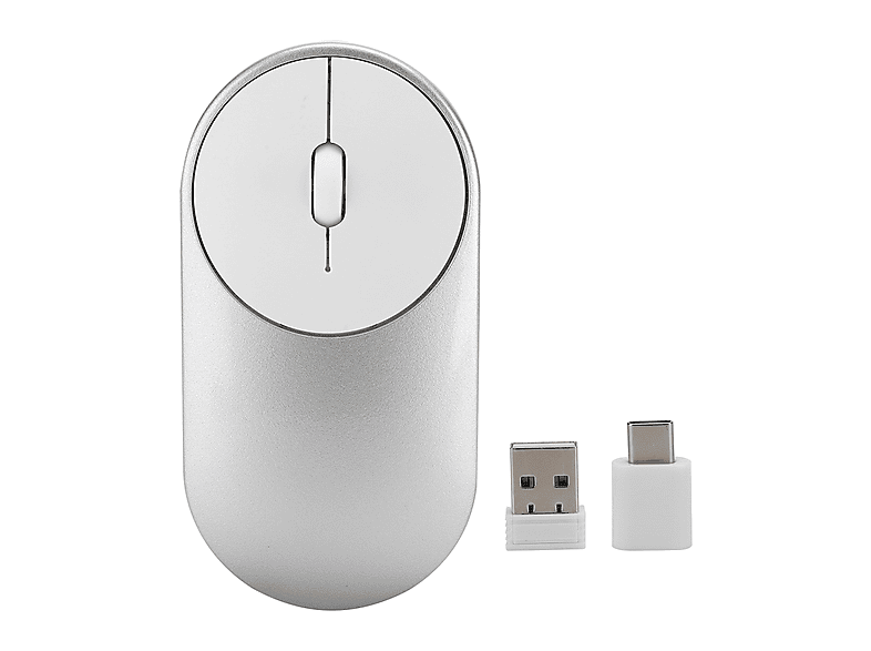 TRUYUETY 2.4G, USB Typ-C, Dual-Empfänger Gaming Maus Silber | MediaMarkt