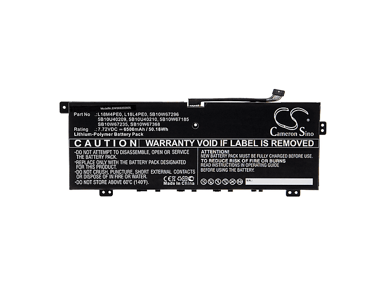 VHBW 39041 Li-Polymer Notebook-Akku, Li-Polymer, 6500 mAh | SATURN
