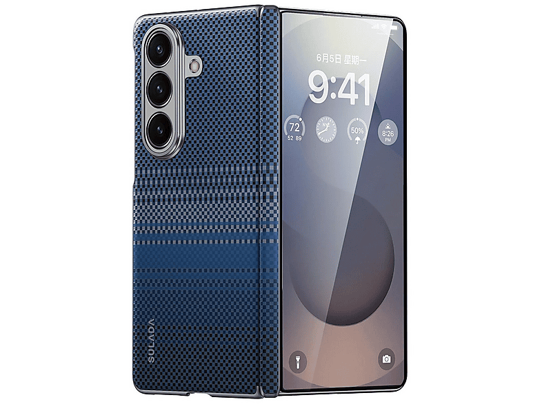 WIGENTO Kevlar Muster Textur Magnetische Hülle, Backcover, Samsung ...