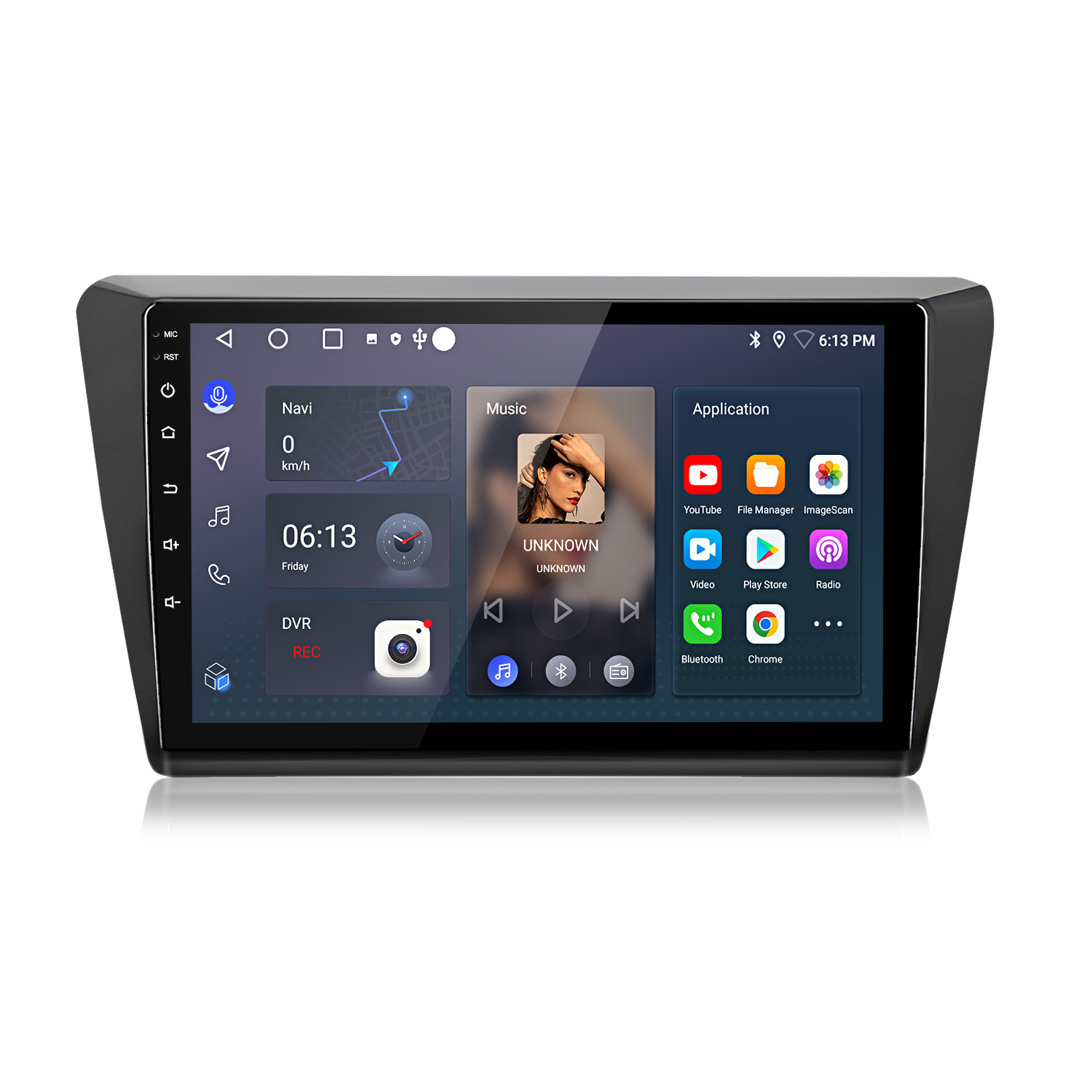 System multimedialny JUNSUN 2 DIN dla Skoda Rapid Spaceback 2012-2020 ...