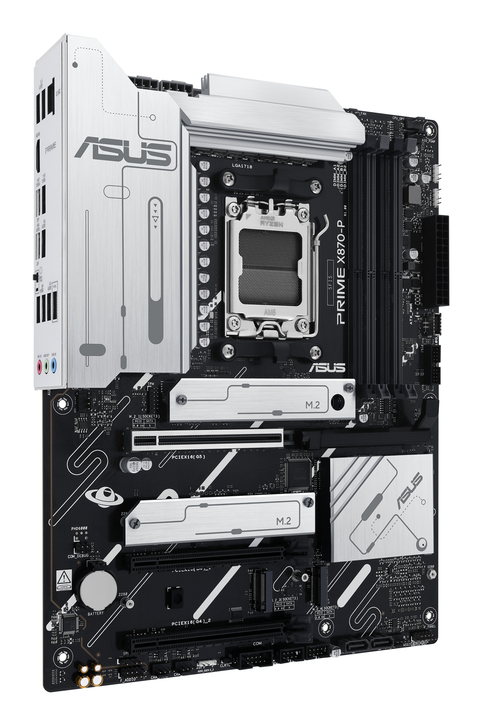 ASUS Prime X870-P 8000MHz(OC) Soket AM5 M.2 HDMI AMD X870 DDR5 ATX ...