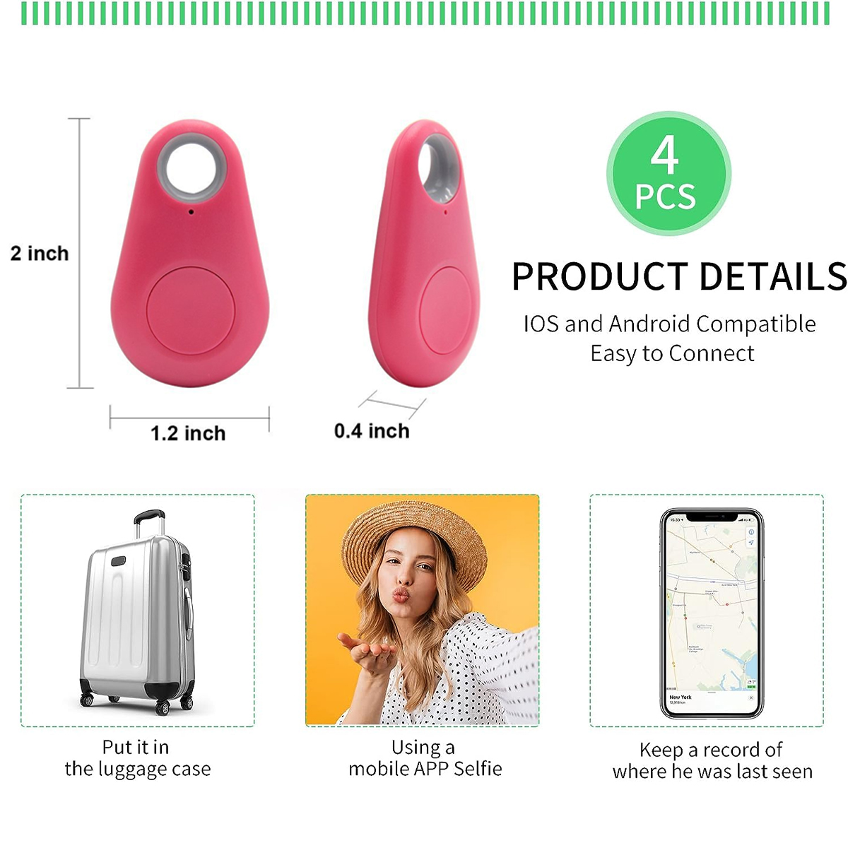 TOVBMUP Wasserdichter Mini Schlüsselfinder Mit GPS-Tracker | SATURN