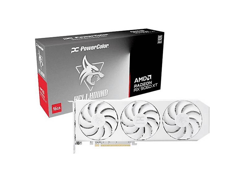 POWERCOLOR RX9060XT 16G-L/OC/WHITE (AMD, Grafikkarte) | MediaMarkt