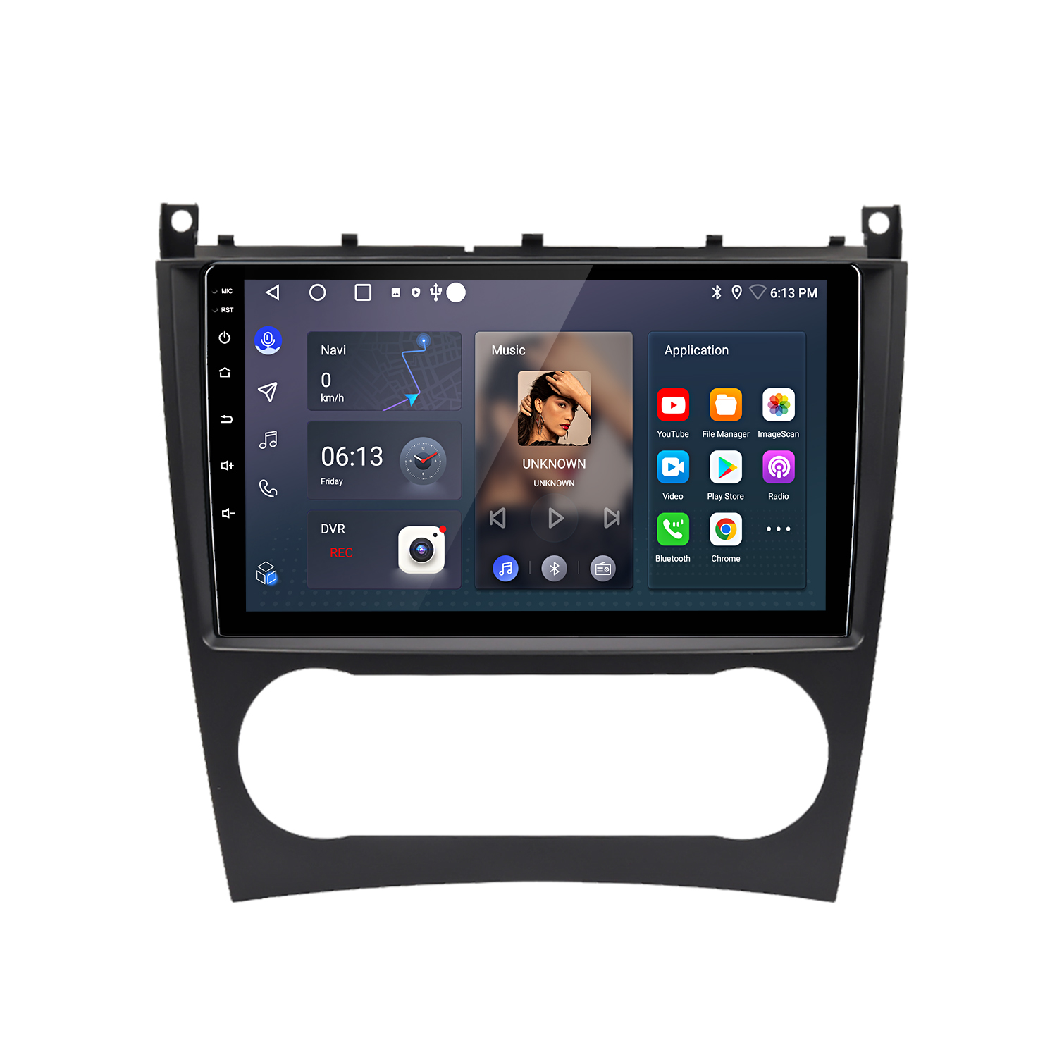 JUNSUN Benz C-Klasse W203 CLK 209 2GB+64GB 2-DIN CarPlay Autoradio, FM ...