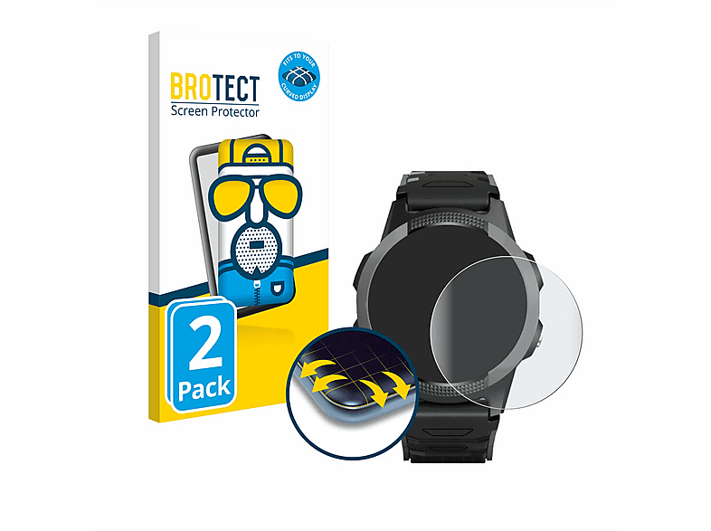 BROTECT 2x Flex matt Fullscreen 3D Curved Schutzfolie (für NikuTRAX ...