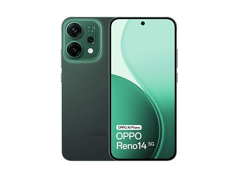 OPPO Reno14, Verde, Móvil Desconocido, 512 GB, 12 GB RAM, 6,59 ", Mediatek Dimensity 8350 (4 nm ...