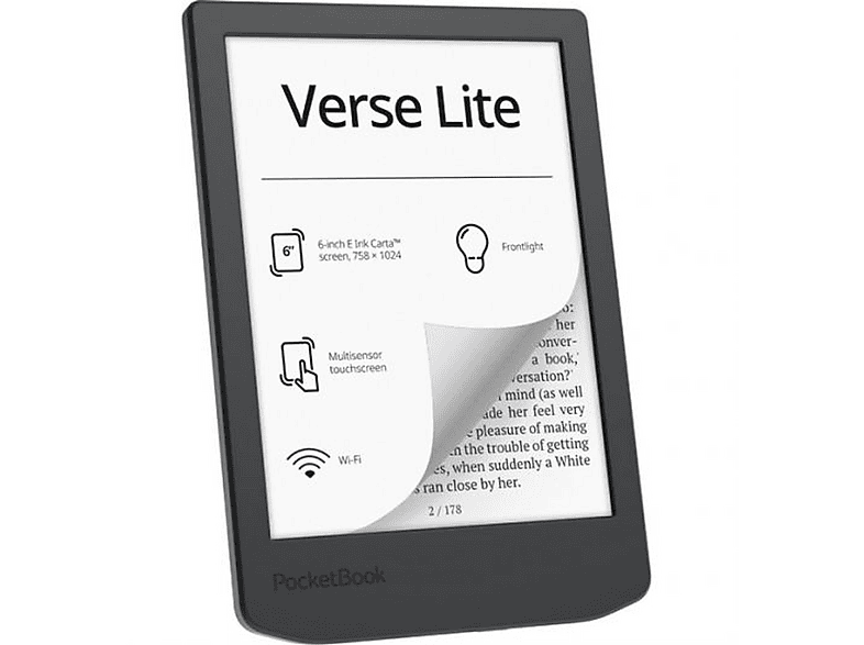 eBook | POCKETBOOK Verse Lite, 6 ", 8 GB, 758 × 1024 píxeles, Gris ...