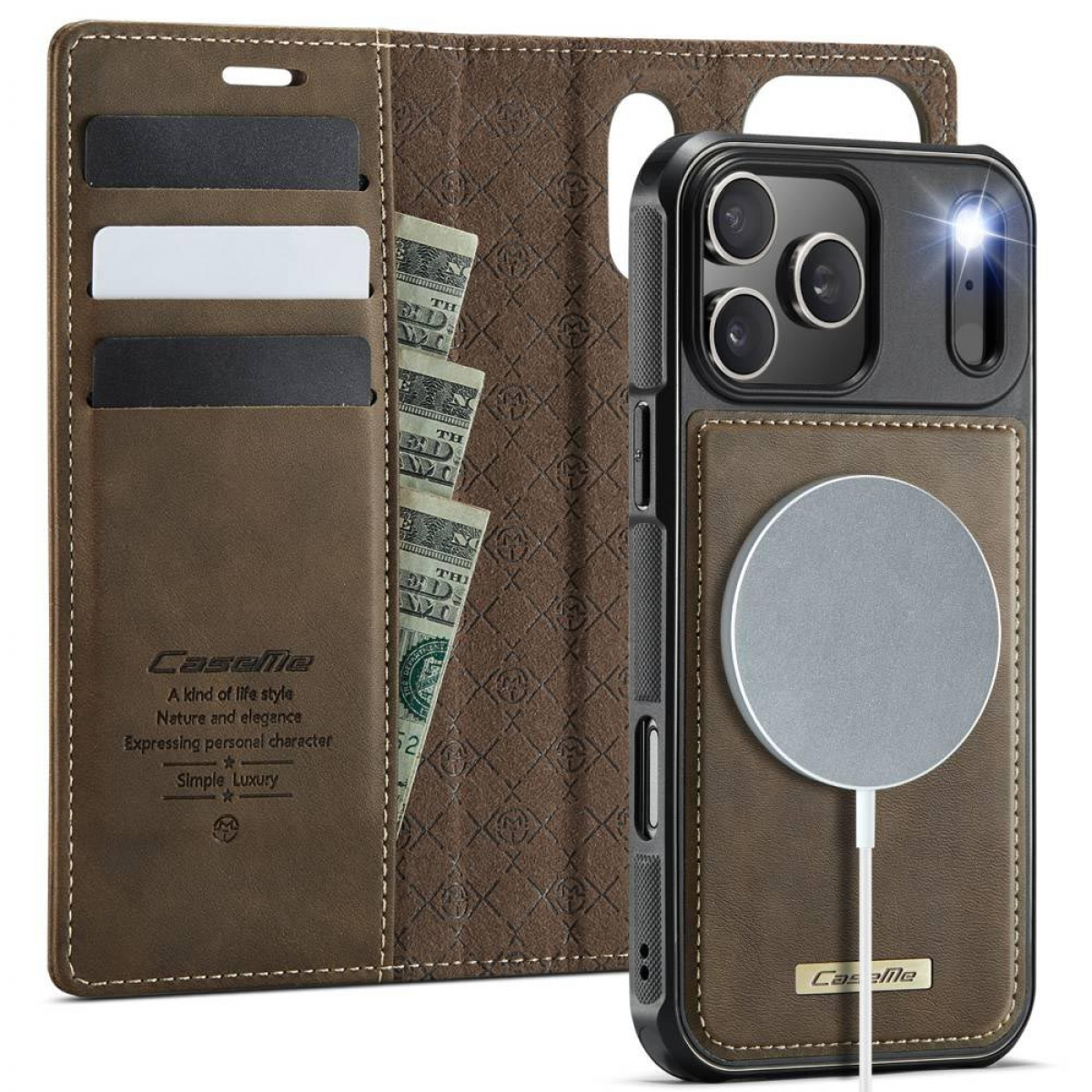 CASEME C49 2in1, Bookcover, Apple, iPhone 17 Pro Max, Coffee | MediaMarkt