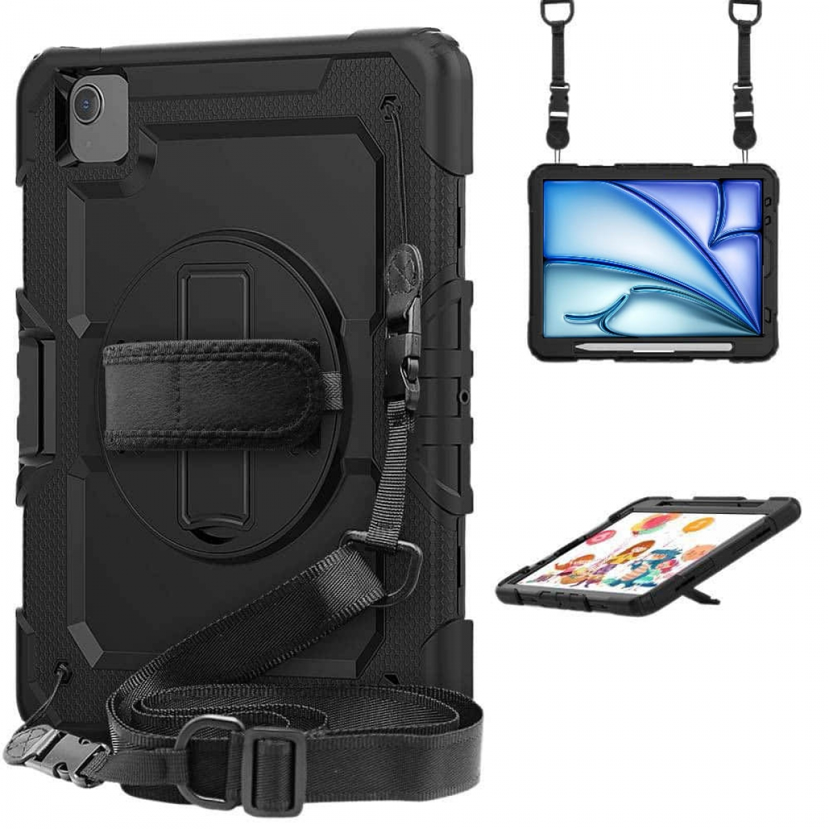 CASEONLINE Hybrid Tablethülle Full Cover für Apple TPU ...