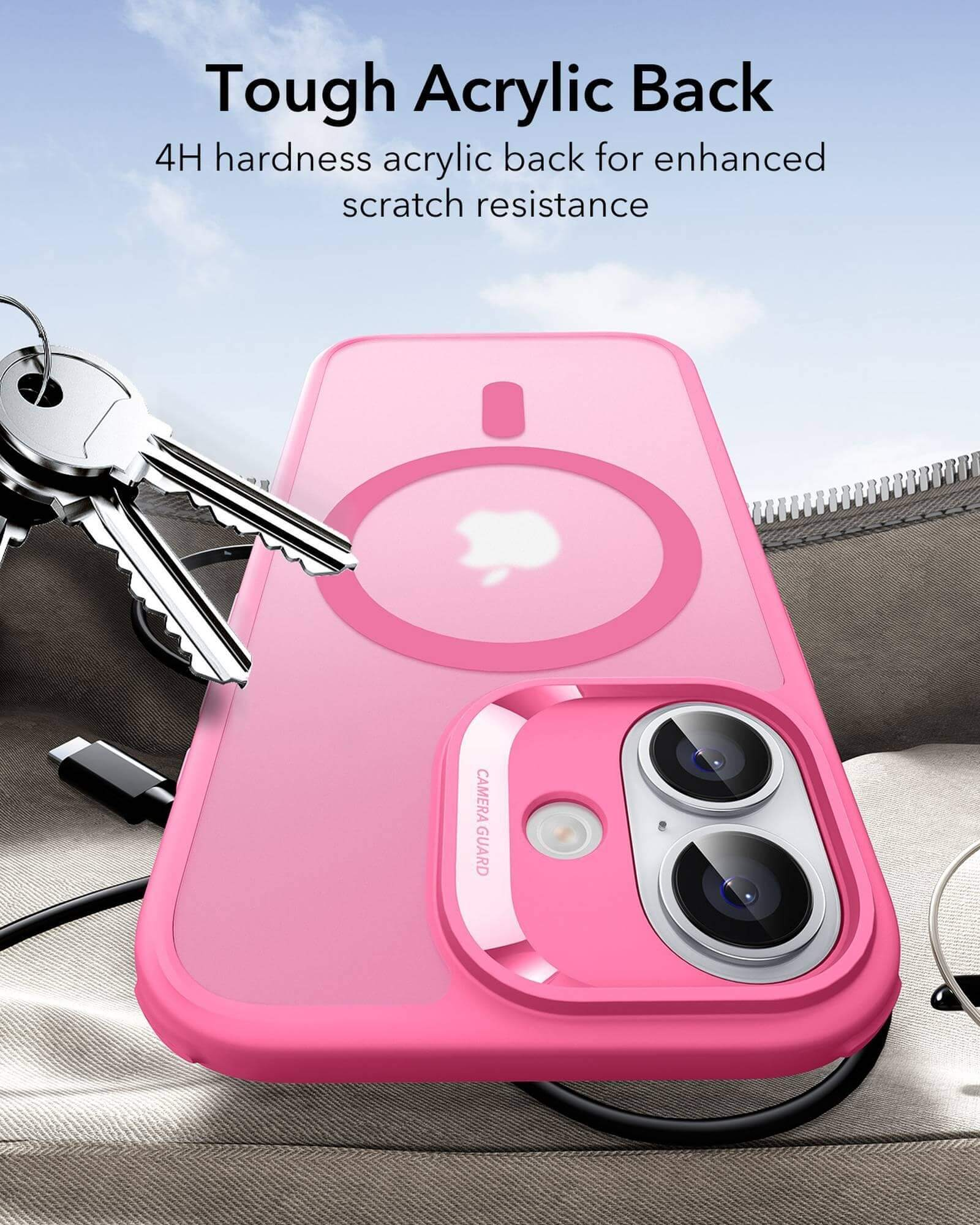 ESR Classic Hybrid HaloLock Case, Backcover, Apple, iPhone 17, frosted ...