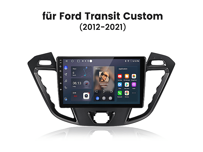 JUNSUN Ford Transit Custom 2012-2021 Carplay 128G Radio, DAB+, FM, AM ...