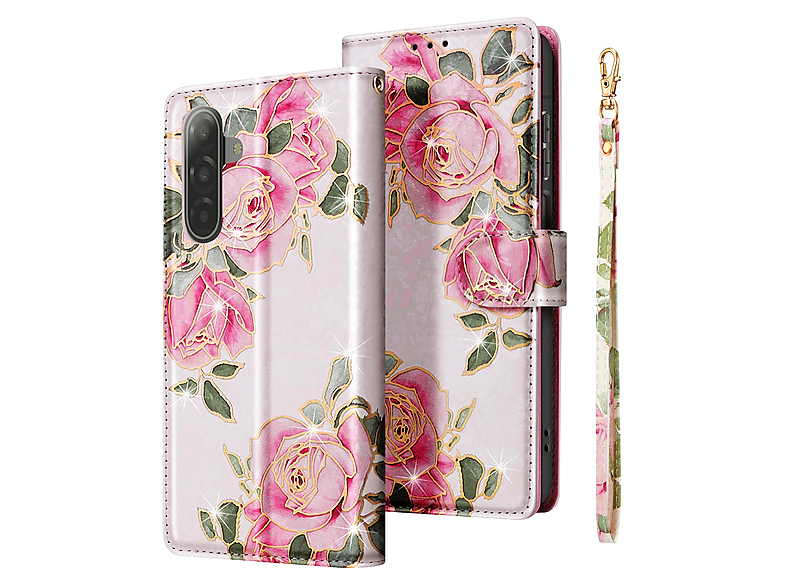 Funda para móvil | AVIZAR FOLIO-FLOW-ROZ-GA17, Compatible con Samsung ...