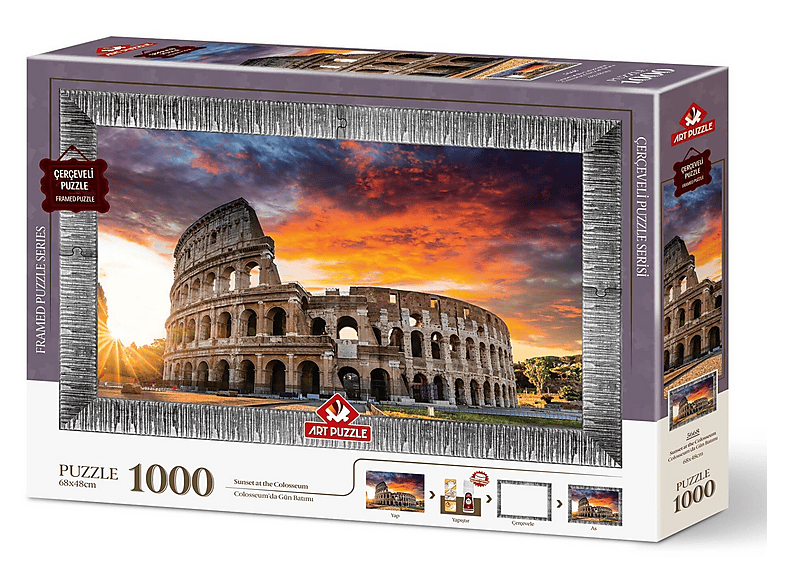 ART PUZZLE Colosseum'da Gün Batımı 1000 Parça Çerçeveli Puzzle Fiyat ...