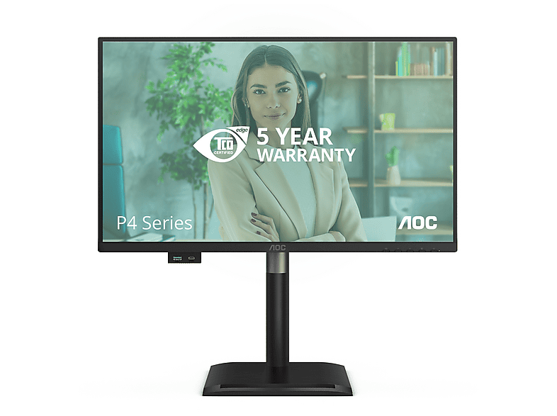 Monitor | AOC 24P4U, 23,80 ", Full-HD, 4 ms, 120 Hz, Negro | MediaMarkt