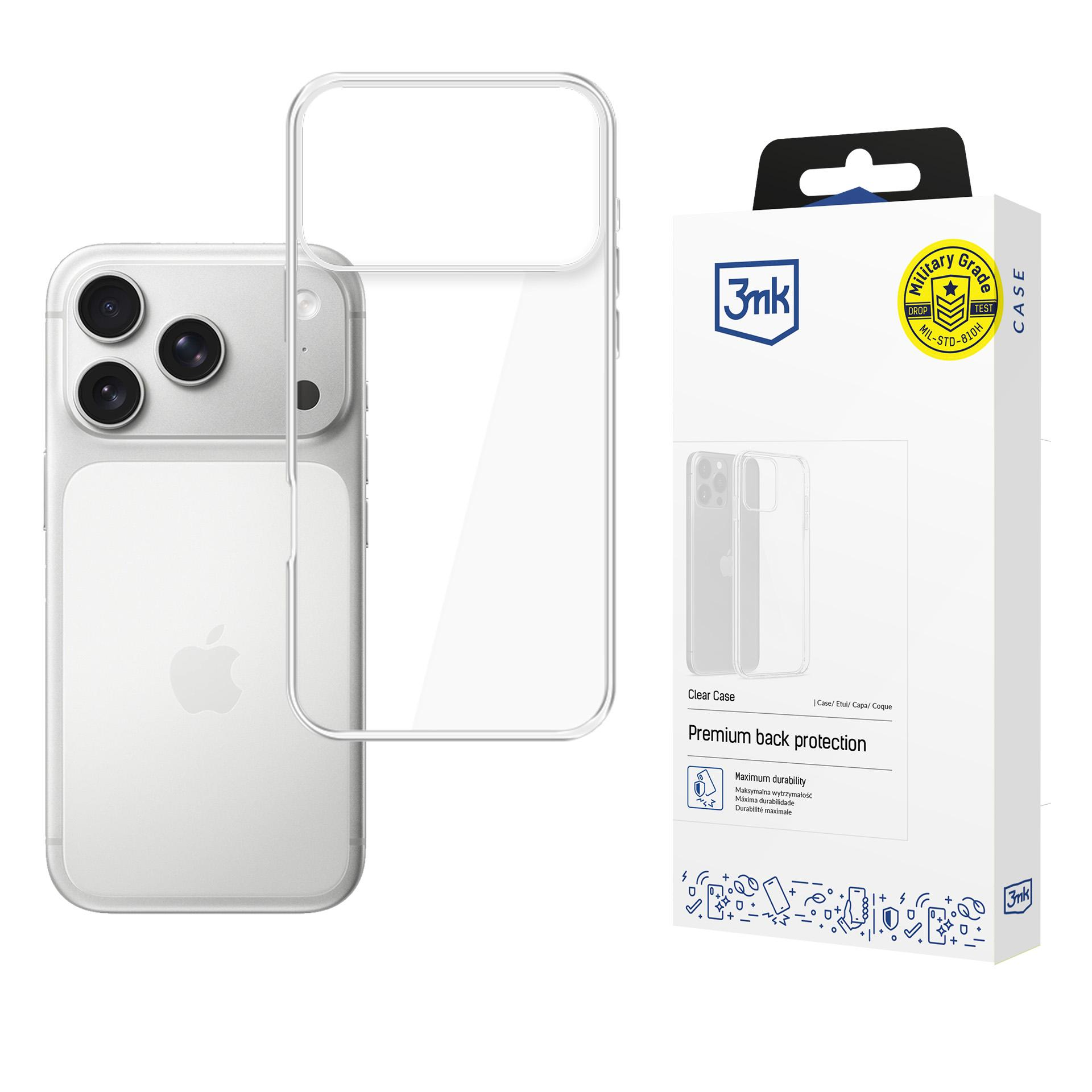3MK Clear Case, Backcover, Apple (brand), iPhone 17 Pro, Transparent ...
