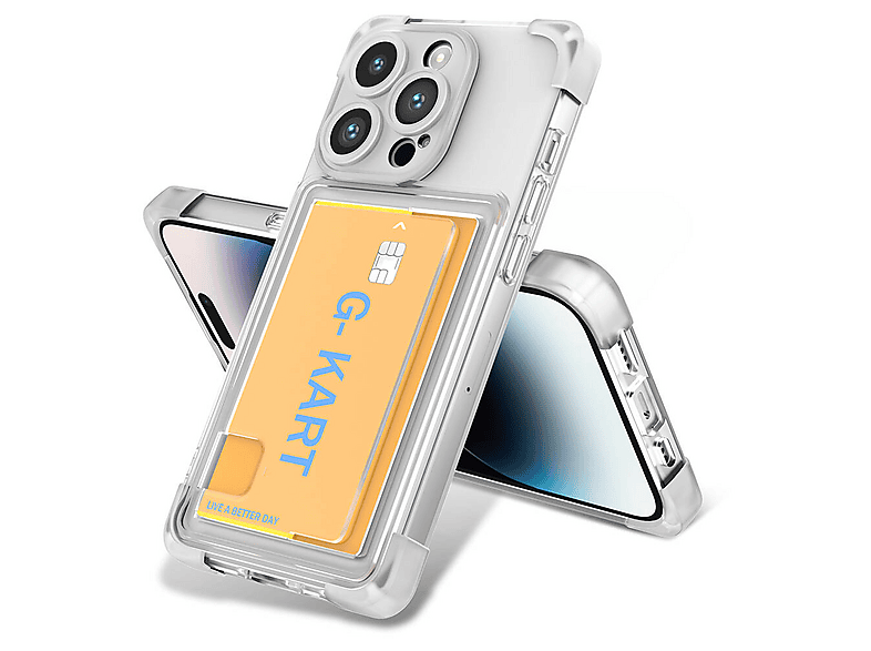 GPACK iPhone 14 Pro Max Uyumlu G-Kart Kartlıklı Silikon Telefon Kılıfı ...