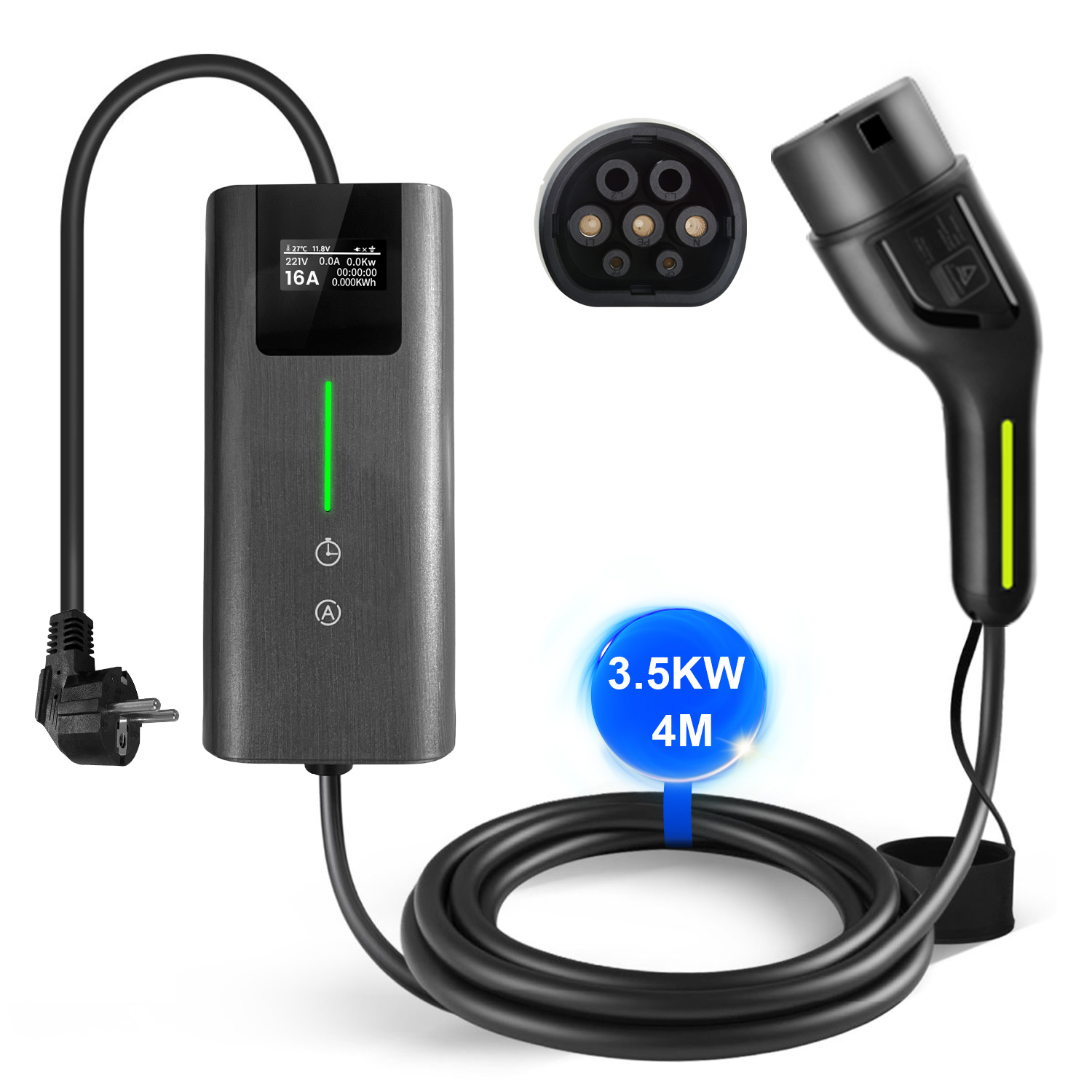 JUNSUN 3.5kw 16A wallbox, Kabellänge: 4 m | SATURN