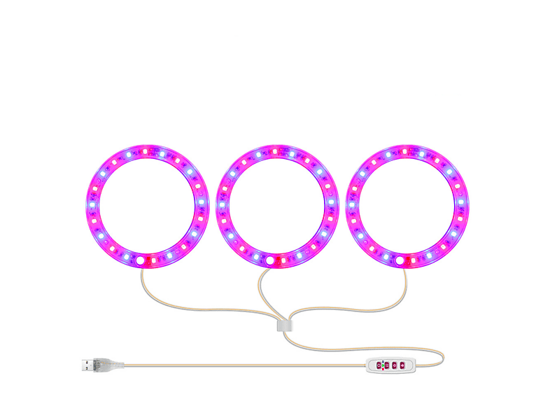 CRRYNUO Rote und blaue LED-Scheibe – Dreifachkopf LED-Leuchten, Rot ...