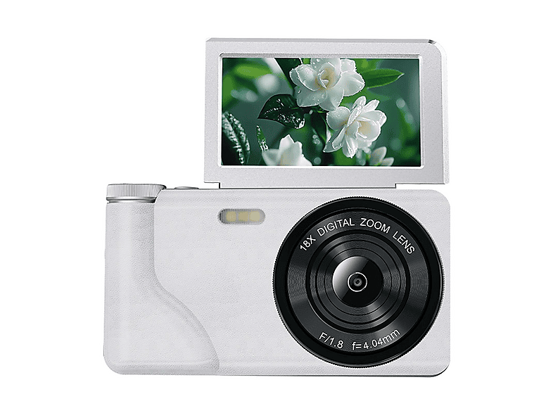 YEMASTER 20MP mit 4K,18X Digitalzoom,3" Flip-Screen Digitalkamera Weiß | SATURN