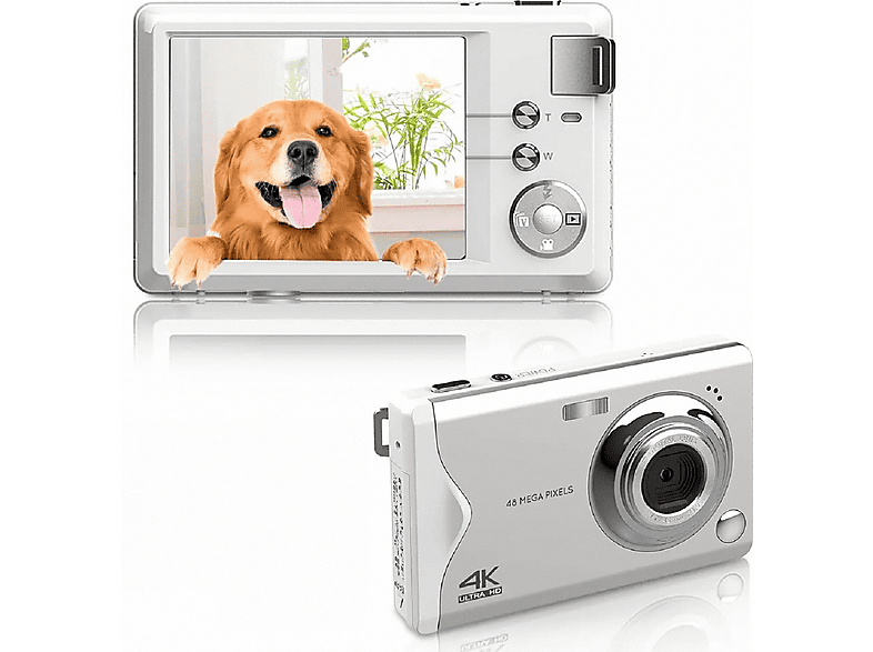 LINGDA 48MP & 4K DigitalKamera Weiß | SATURN