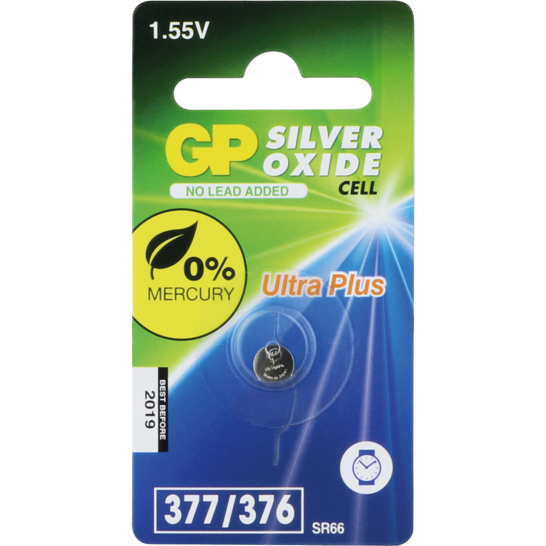 Baterie do użytku domowego GP BATTERIES Silver Oxide Cell 377 Stal ...