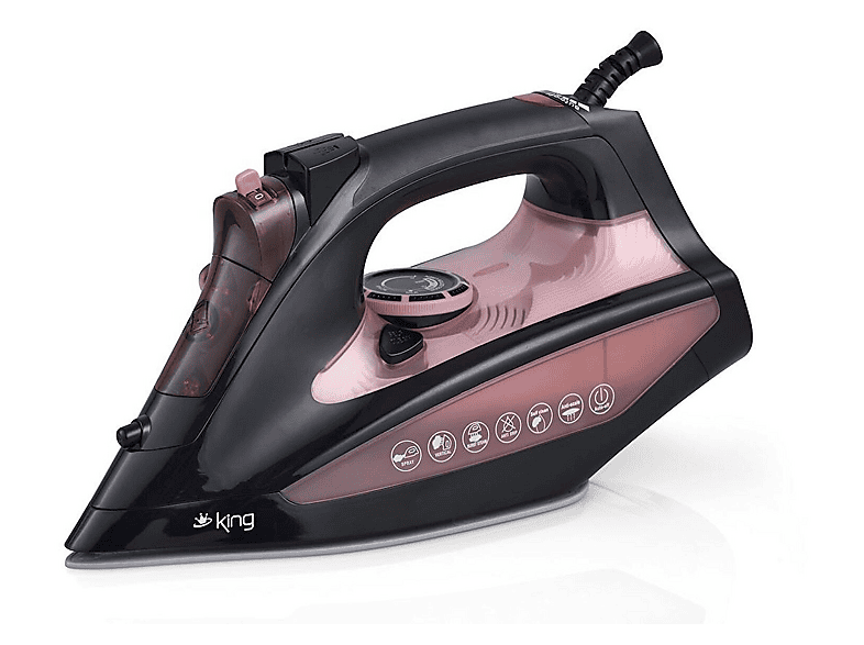 KING KBÜ703 Osborn 2600 W Buharlı Ütü Rose Fiyat & Özellik | MediaMarkt